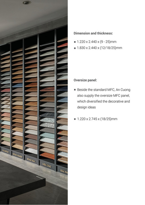 INNOVATIVE MFC & MDF MELAMINE PANELS - Trang 8-9