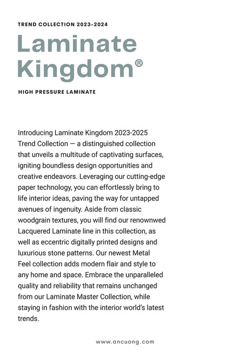 AnCuong - LAMINATE KINGDOM TREND COLLECTION - Trang 6-7