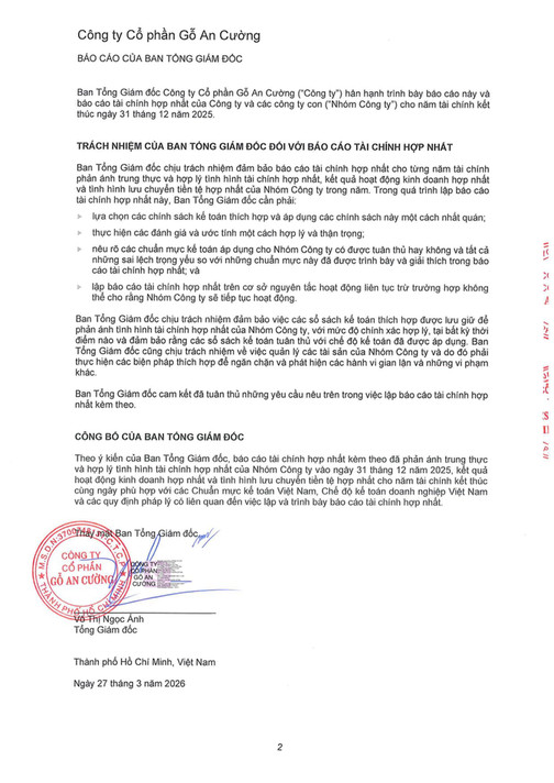 AnCuong - ACG 2025 - Báo Cáo Tài Chính Hợp Nhất Sau Kiểm Toán Năm 2025 ...